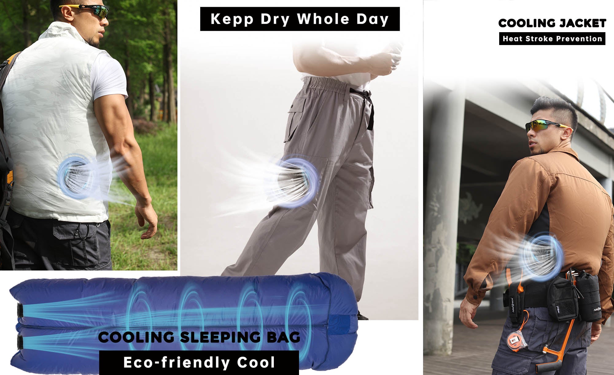 Vinmori Heated Apparel | Fan Cooling Clothing | Jacket & Vest & Socks